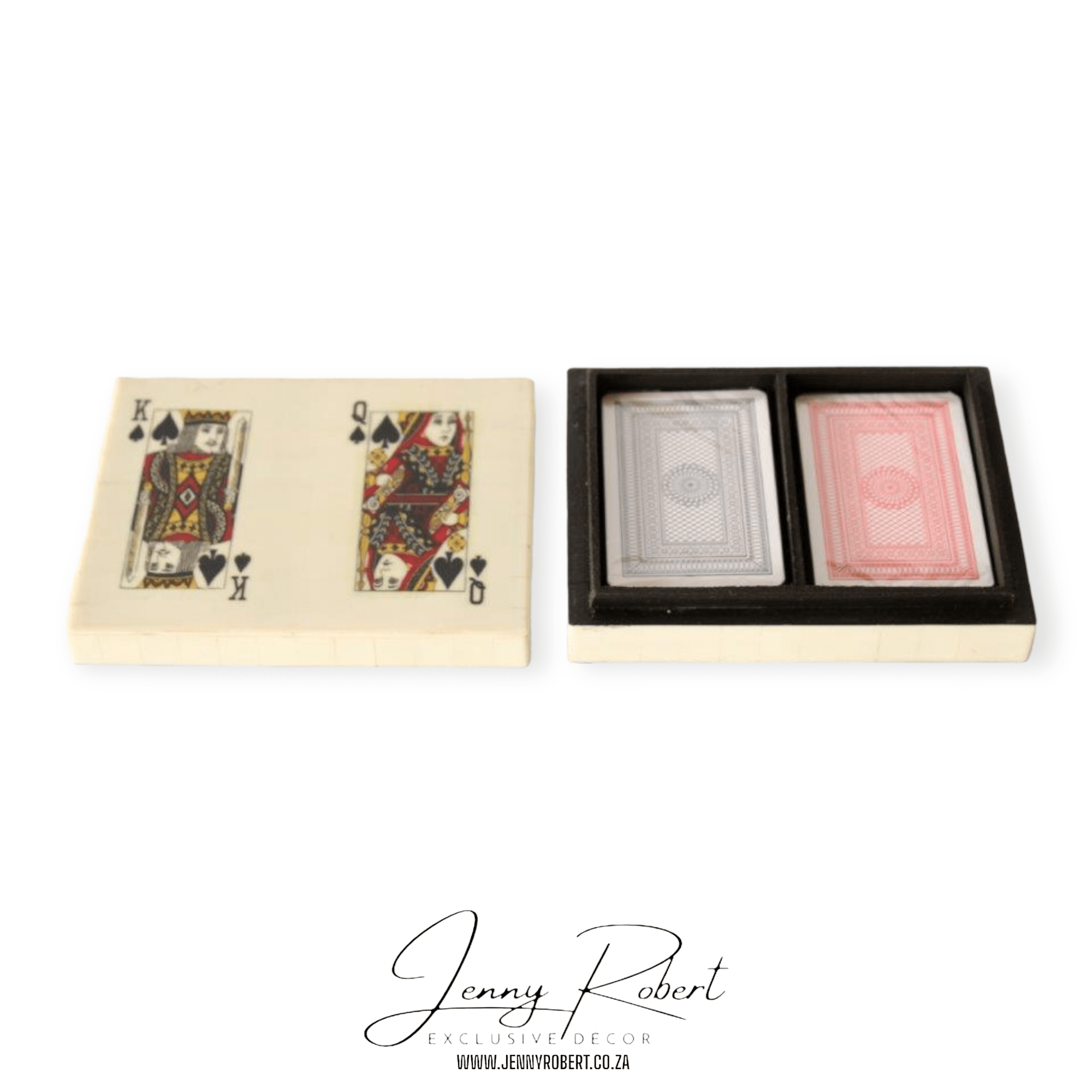 Games - Double Card Box Bone – Jenny Robert Exclusive Décor (Pty) Ltd