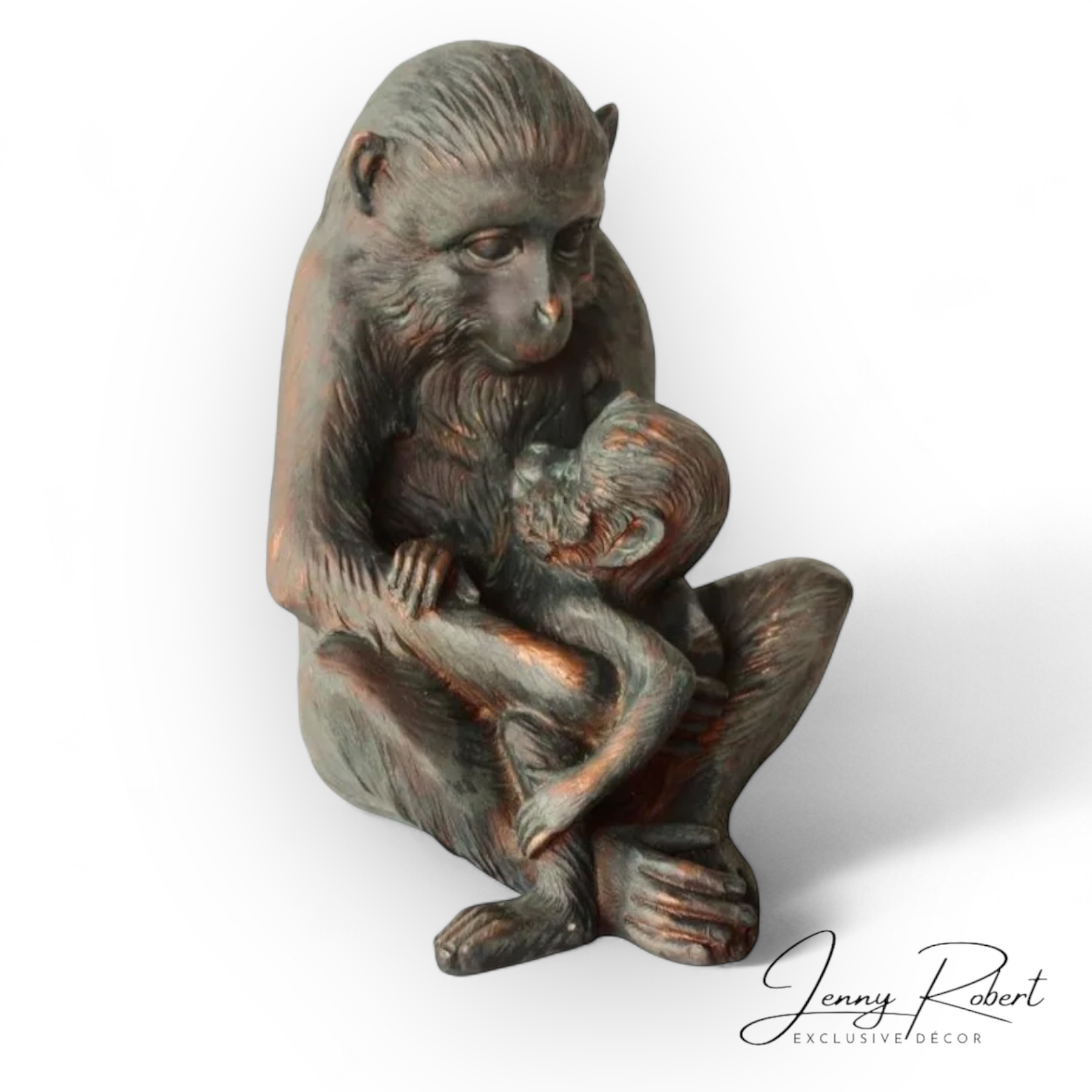 Monkey Mother and Child (21cmH) – Jenny Robert Exclusive Décor